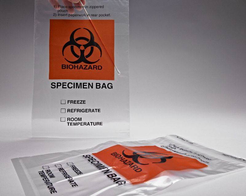 Specimen bag with large document pouch | Global Scientific